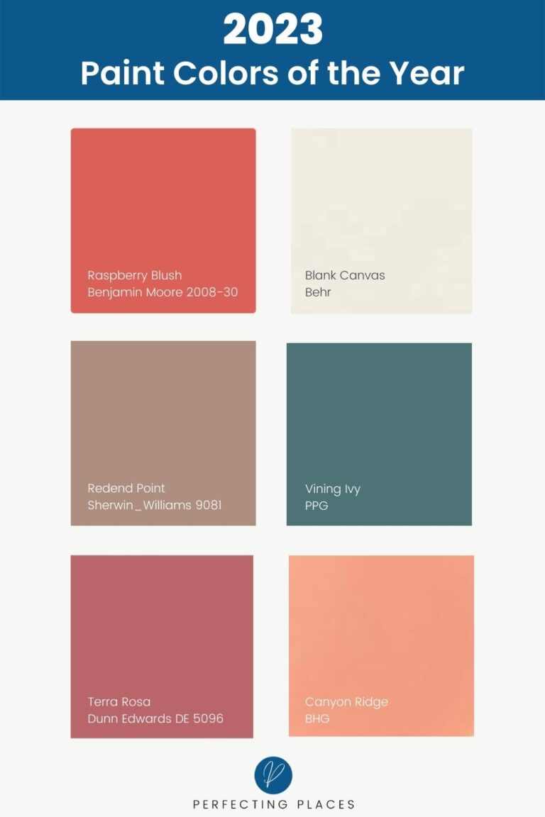 Paint Color Trends (2023 Paint Colors of the Year) - Perfecting Places