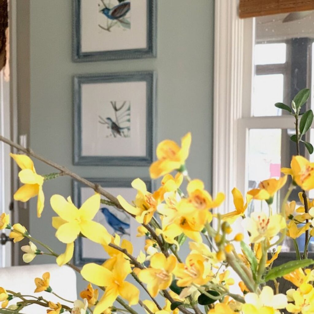 DIY Spring Decor: How to Make Wood Slice Spring Art - Perfecting Places