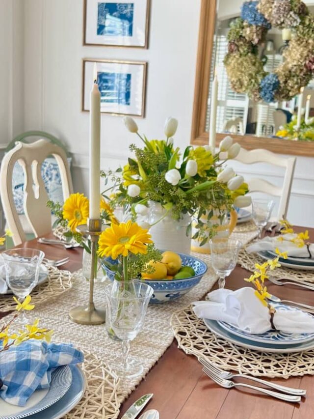 Simple Table Setting Ideas: DIY Napkin Rings for Spring - Perfecting Places