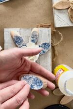 DIY Spring Decor: How to Make Wood Slice Spring Art - Perfecting Places