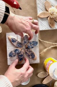 DIY Spring Decor: How to Make Wood Slice Spring Art - Perfecting Places