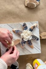 DIY Spring Decor: How to Make Wood Slice Spring Art - Perfecting Places