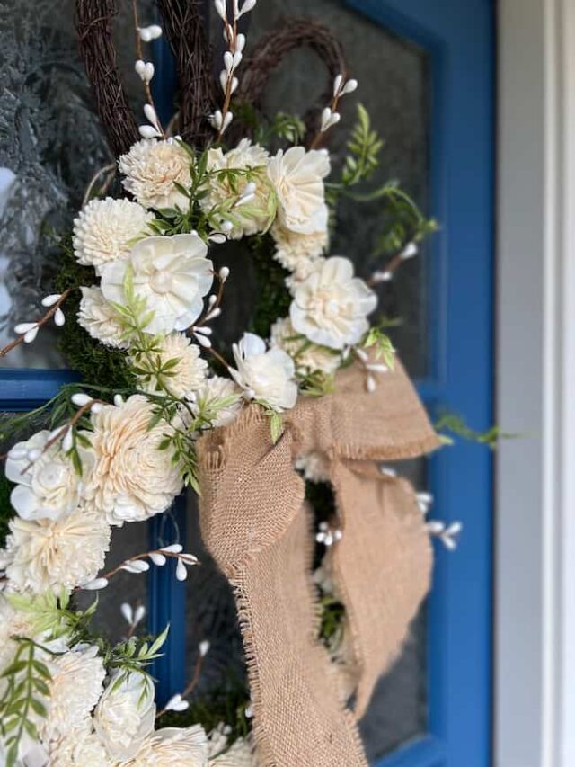 How to Make a Cute DIY Bunny Wreath for Easter - Perfecting Places
