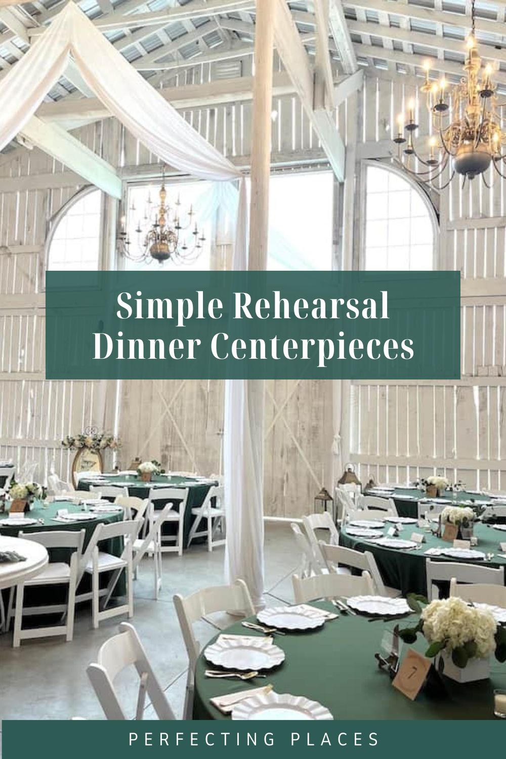 Simple Table Centerpieces for Rehearsal Dinner Decor - Perfecting Places