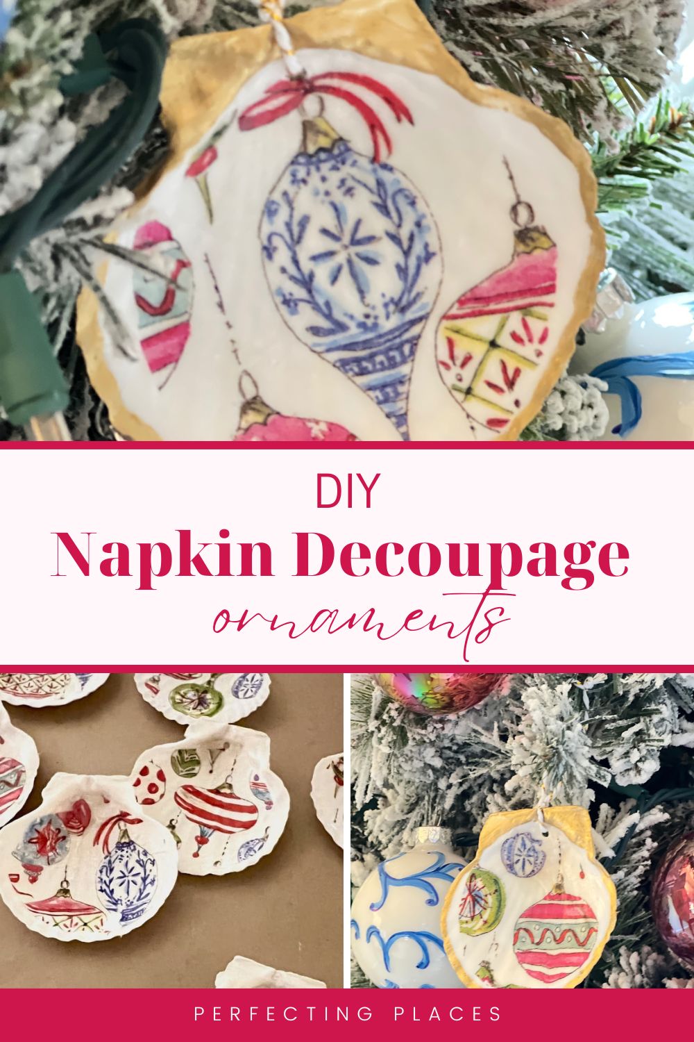 DIY Decoupage Seashell Christmas Ornaments: A Unique and Classic ...